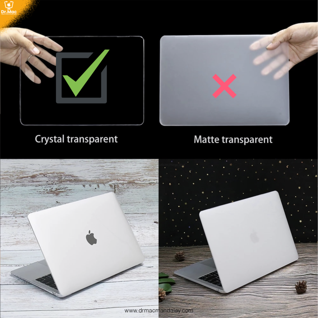 Macbook Air M2 13.6’’ Crystal Transparent Body Cover | Dr Mac Mandalay