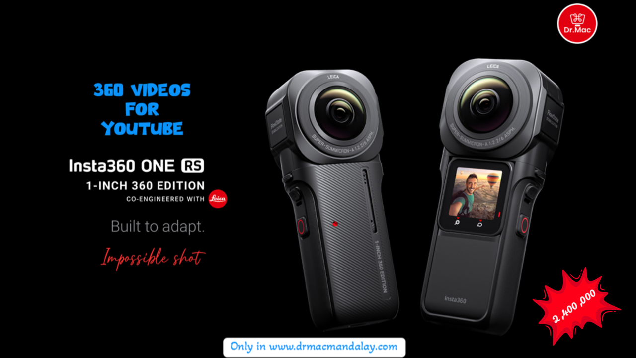 Insta360 ONE RS 1-Inch 360 Edition Camera | Dr Mac Mandalay