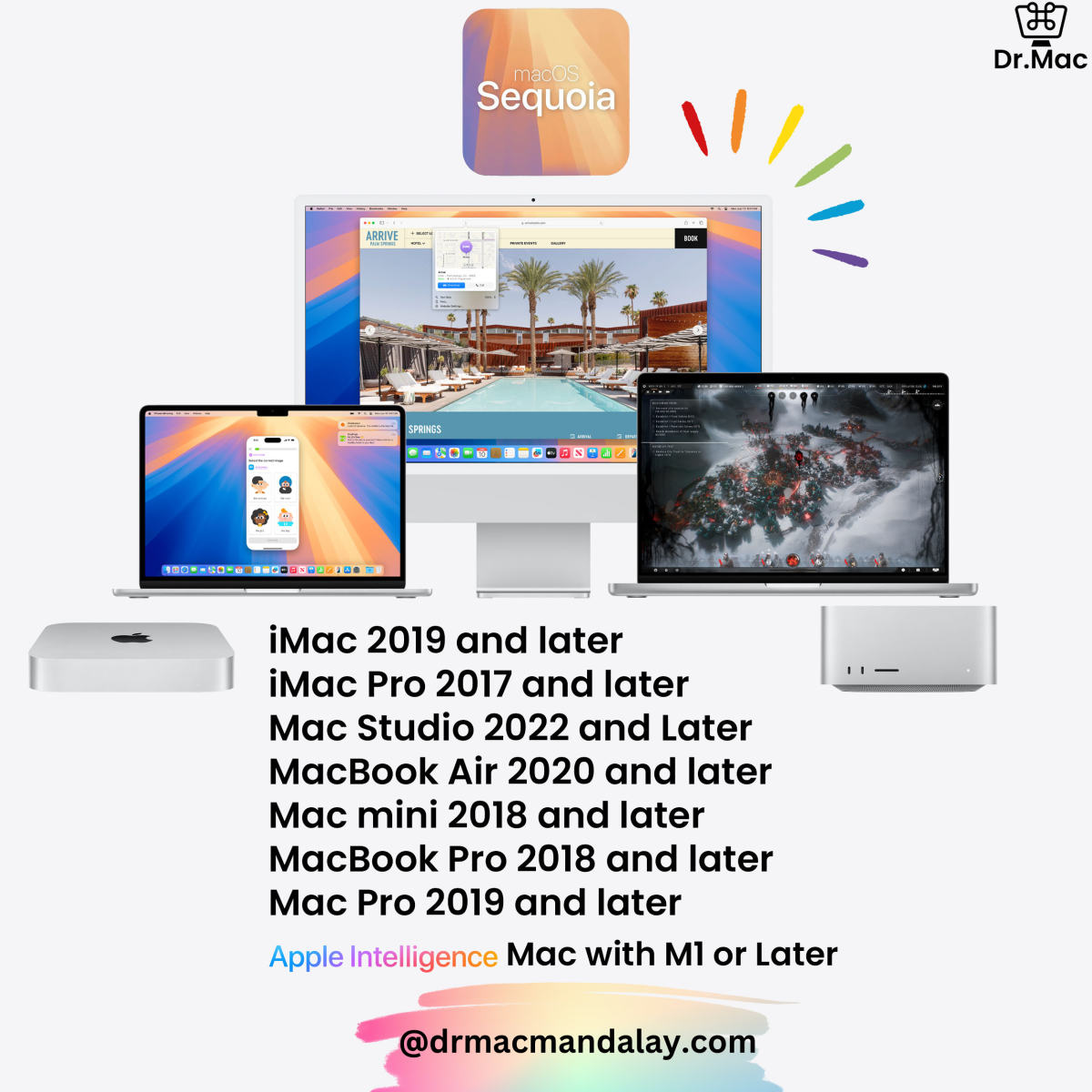 macOS Sequior support Mac Models | Dr Mac Mandalay